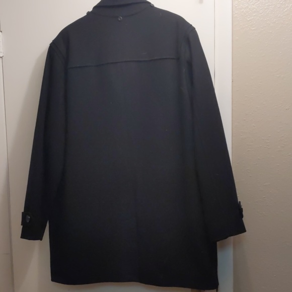 Merona | Jackets & Coats | Merona Mens Black Long Peacoat Euc Xl | Poshmark